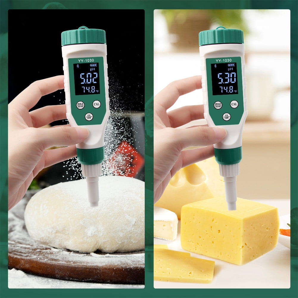 Aursykel Bluetooth Digital Display PH Meter for Infant Food Dough and ...