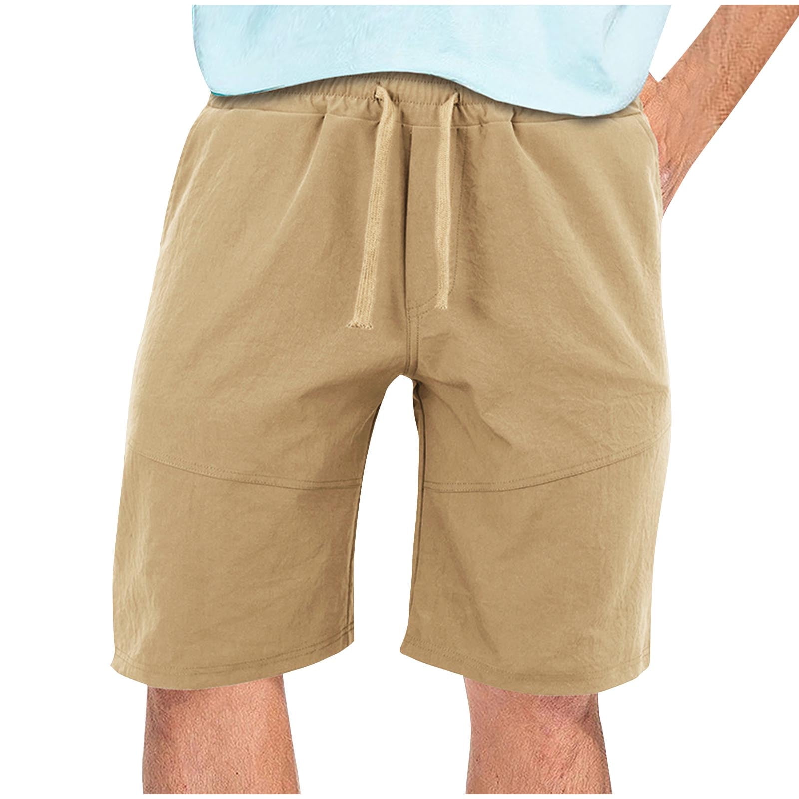 Aursykel Casual Comfort for Men Shorts Fashion Stretchy Pants Elastic ...