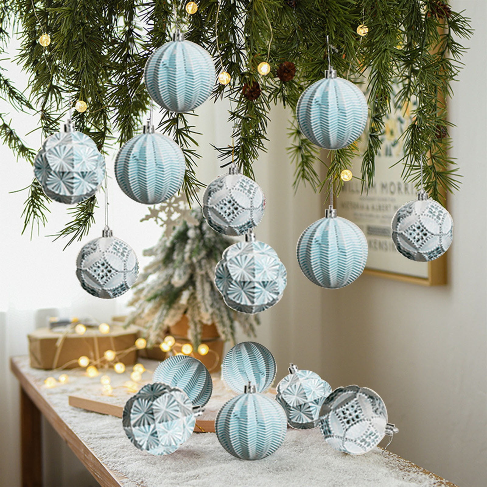 Aursykel Christmas Decorations Antique Shatterproof Plastic Christmas ...