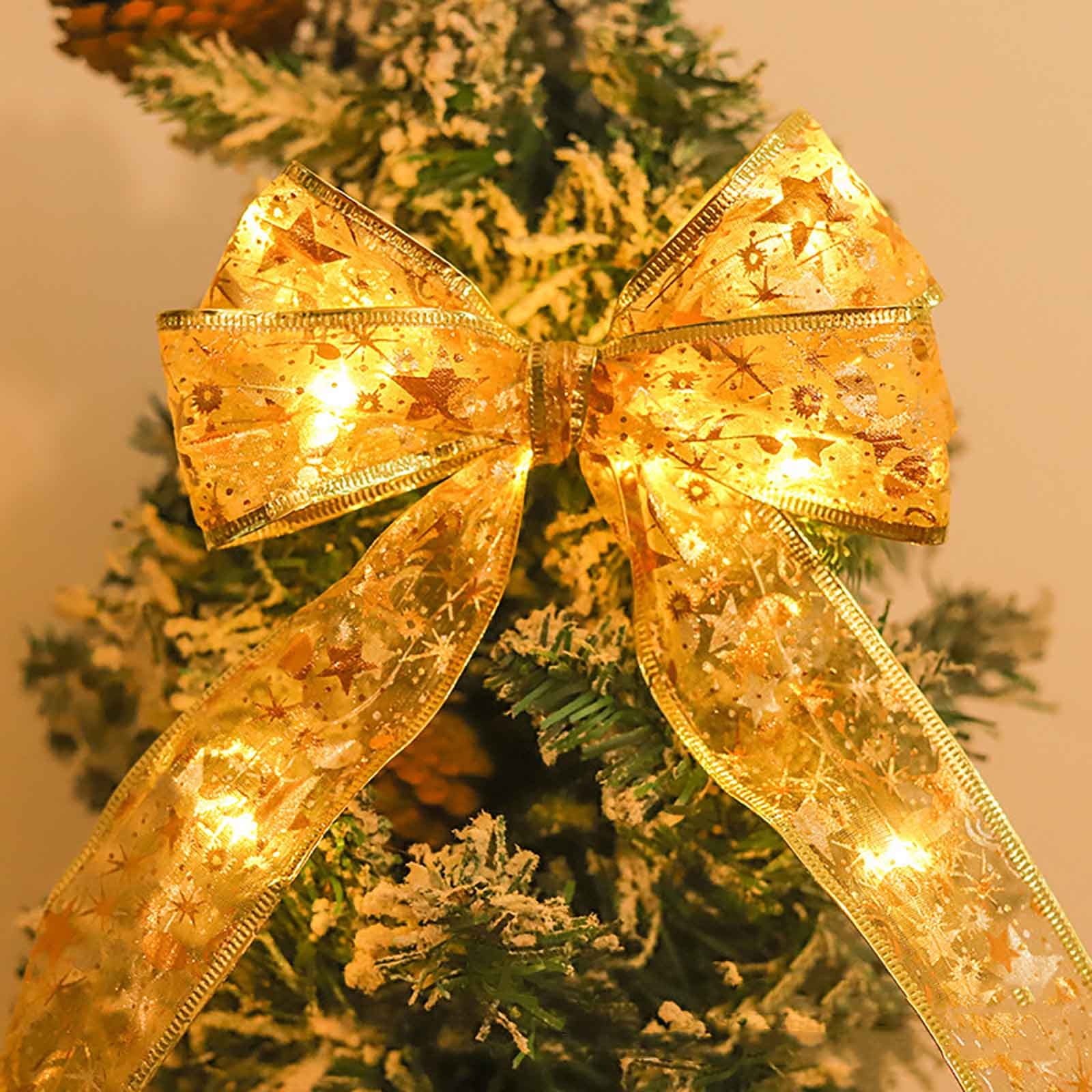 Aursykel Christmas Decorations LED Ribbon Lights Christmas Tree Decor ...