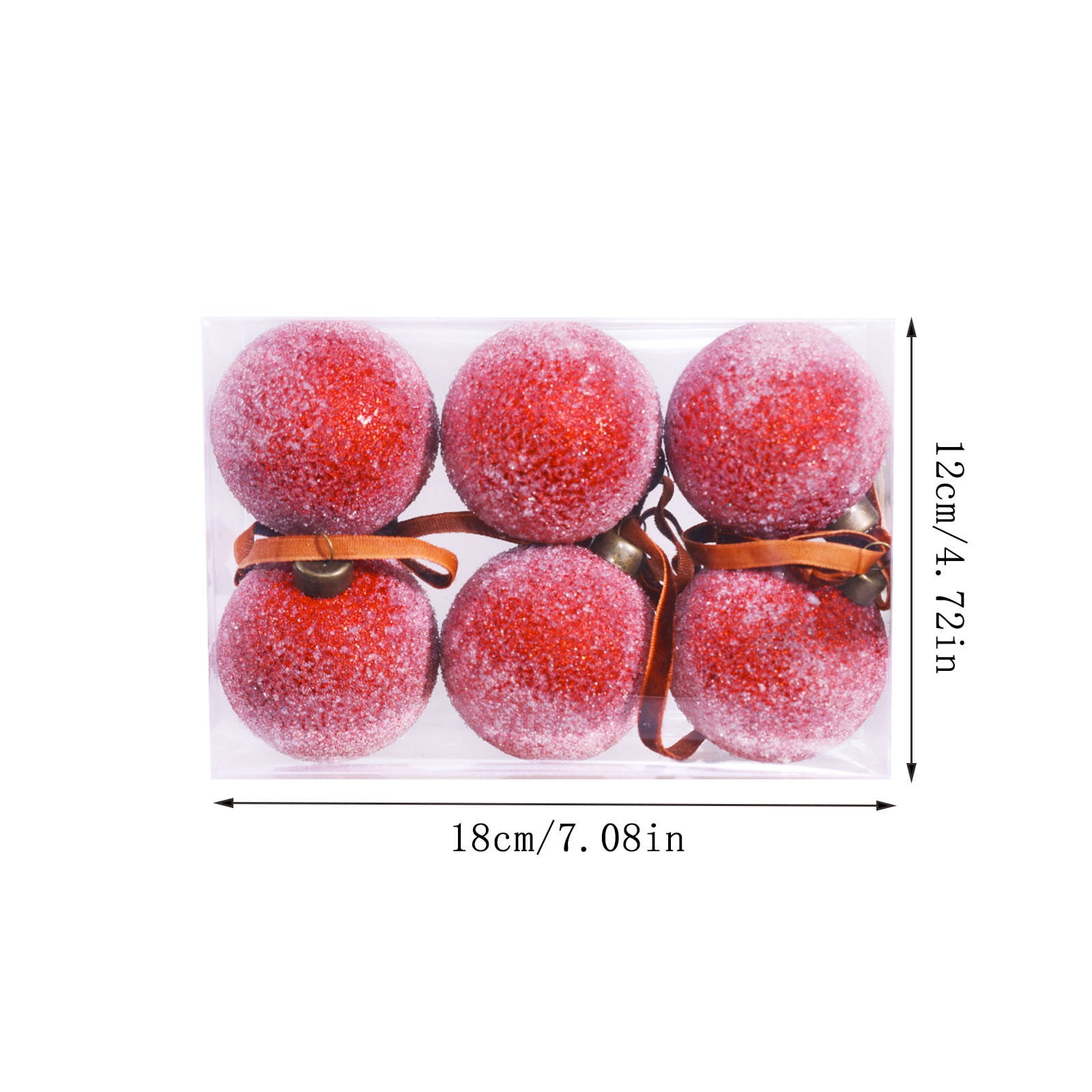 Aursykel Christmas Decorations Shatterproof Plastic Holiday Tree Balls ...