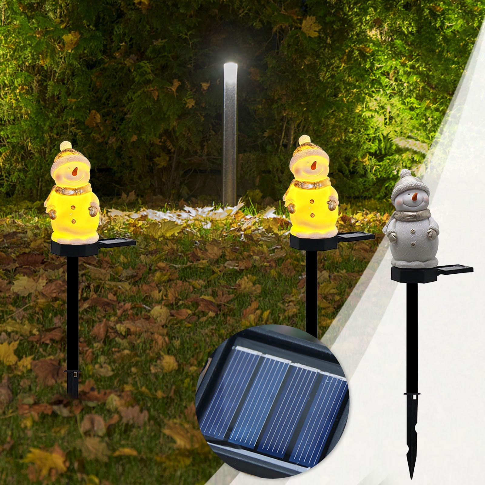 Aursykel Christmas Lights Led Snowman Plug Lights for Outdoor ...