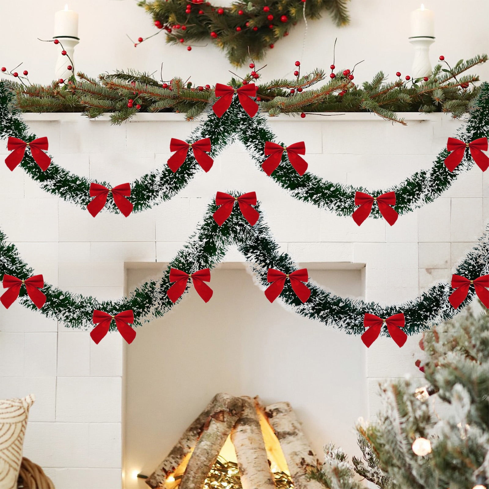 Aursykel Christmas Vines Decoration for Christmas Tree and Windows with ...