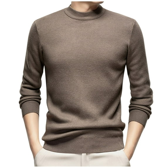 Aursykel Crewneck Sweater for Men Pullover Casual Loose Winter ...