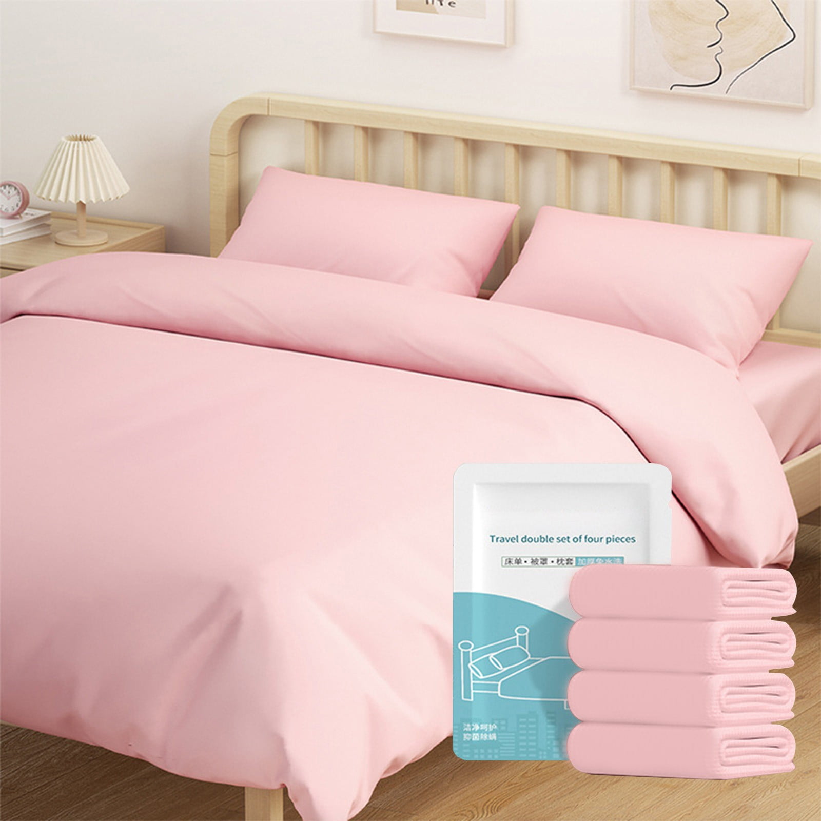 Aursykel Disposable Bed Sheet Quilt Cover Non-Woven Portable Bedding ...