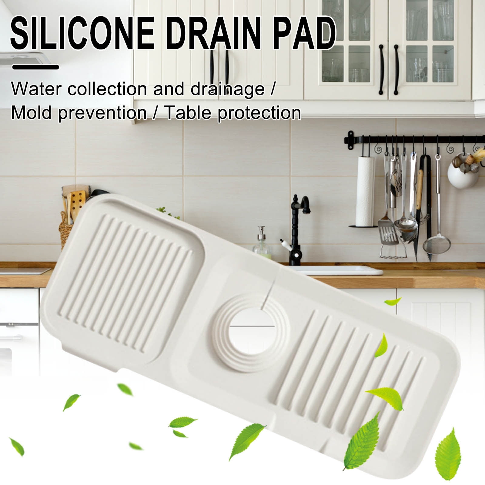 Aursykel Faucet Pad Bathroom Kitchen Anti- Drainage Mat for Fast ...