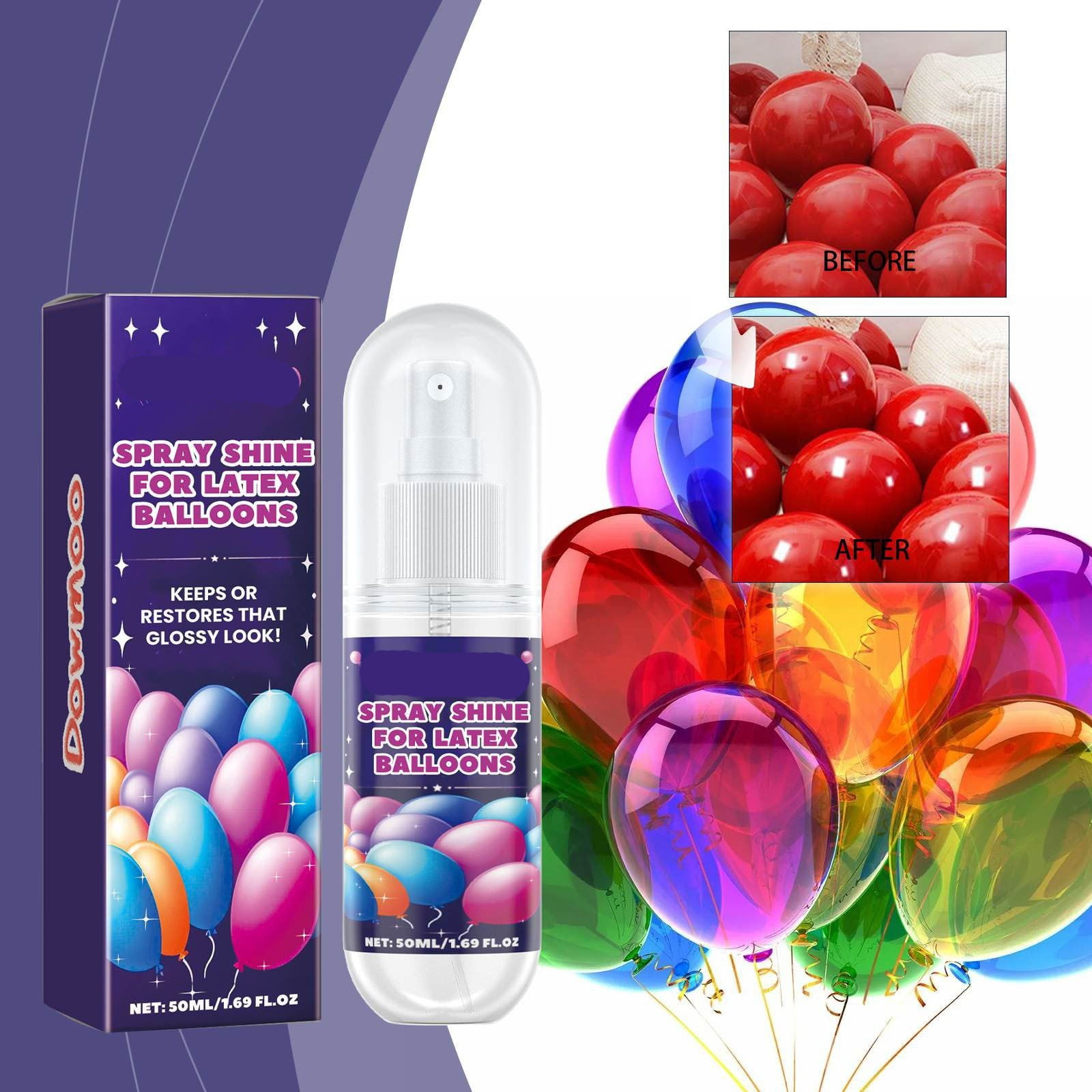 Aursykel Gloss Enhancing Aerosol Spray for Balloons and Events No Mess Controlled Mist Instant ...