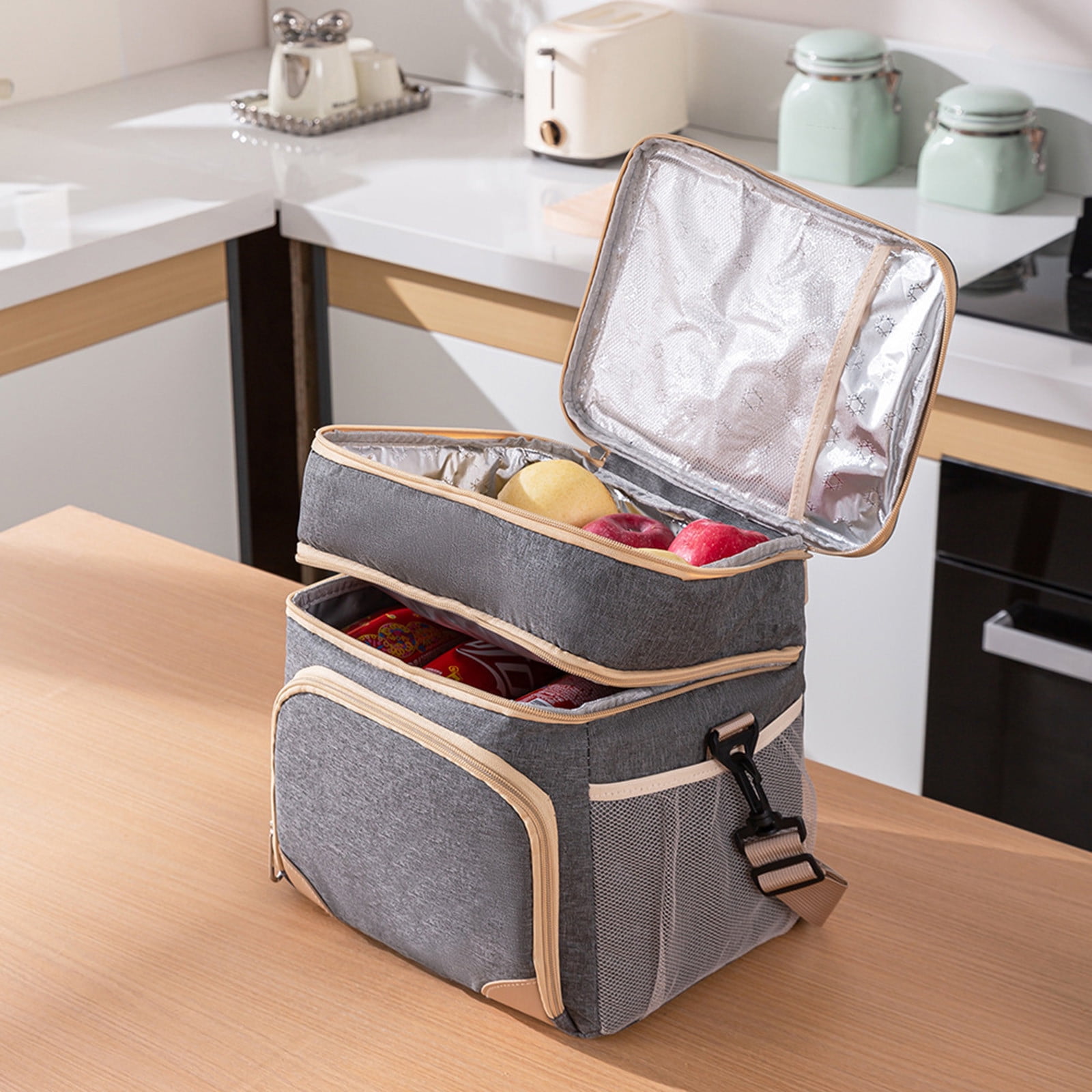 Aursykel Insulated Lunch Box for Women Leakproof Cooler Bag with ...