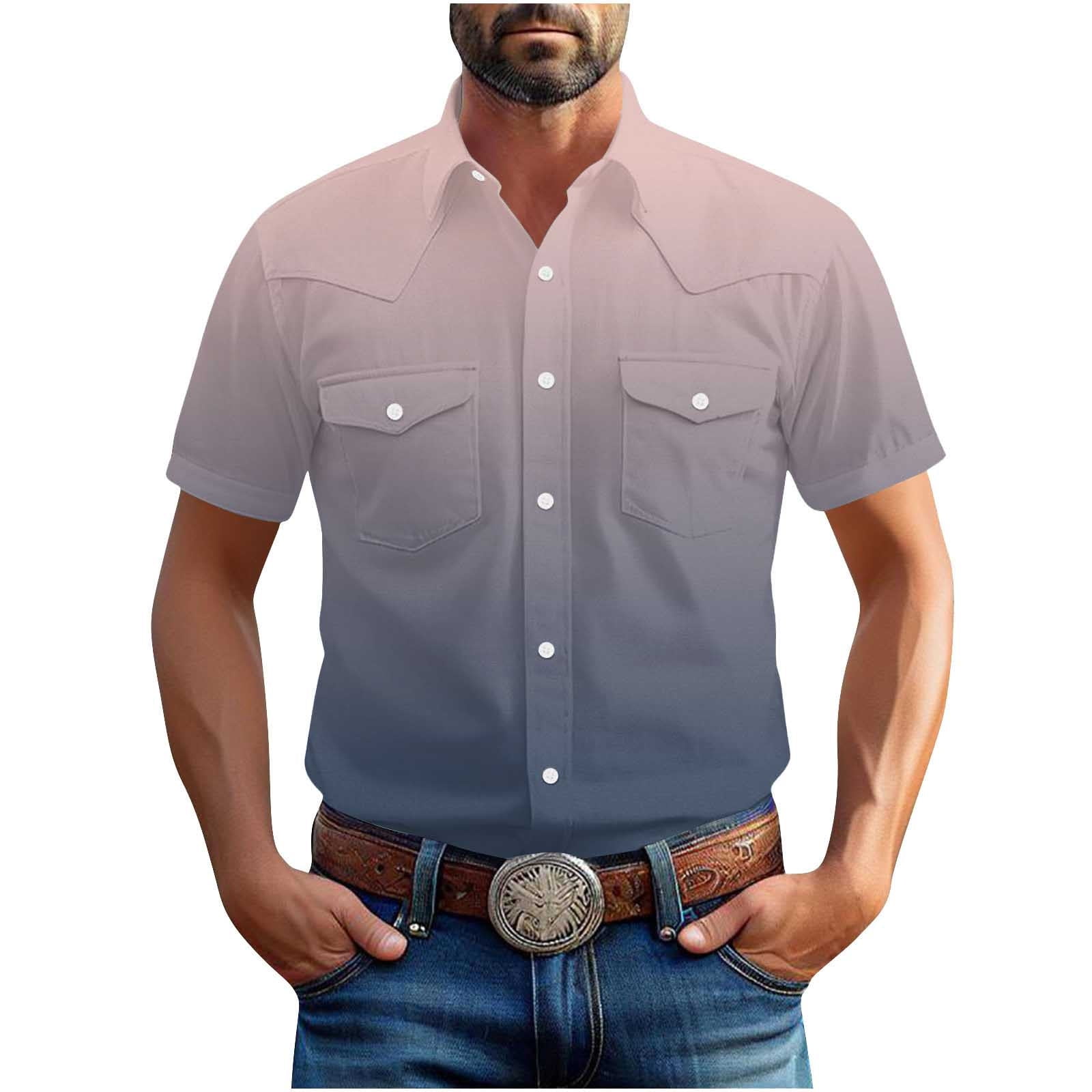 Aursykel Men's Big and Tall Shirts Summer Tee for Men Casual Stylish ...