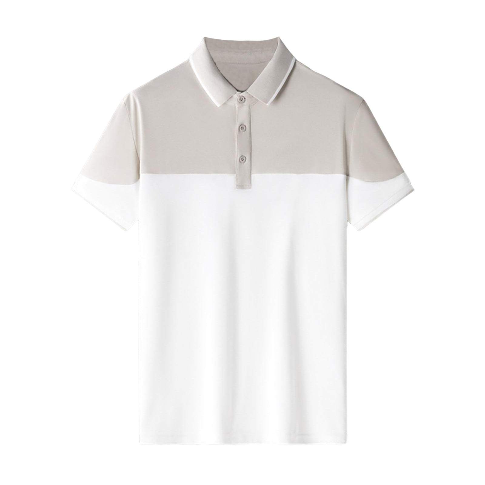 Aursykel Men's Business Shirts Summer Casual Stylish Collared Tees Top ...