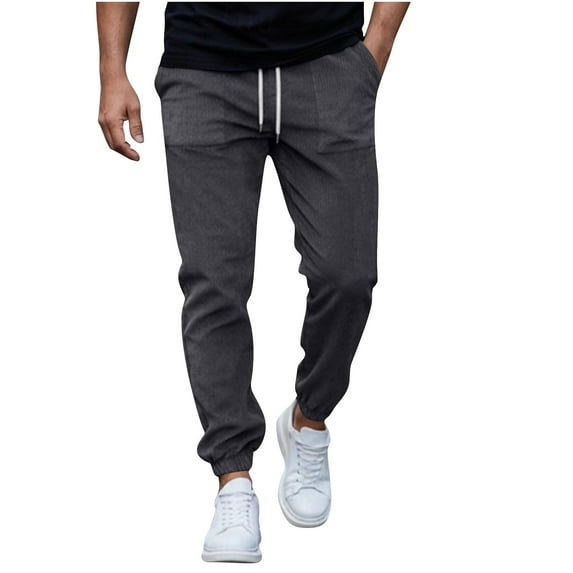 Aursykel Men's Sweatpants with Pockets Workout Drawstring Jogging Pants ...