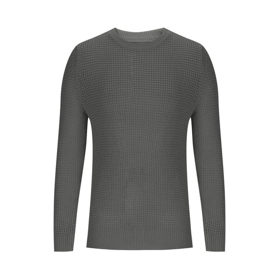 Aursykel Men's Texture Sweaters Fashion Crewneck Sweater Big and Tall ...