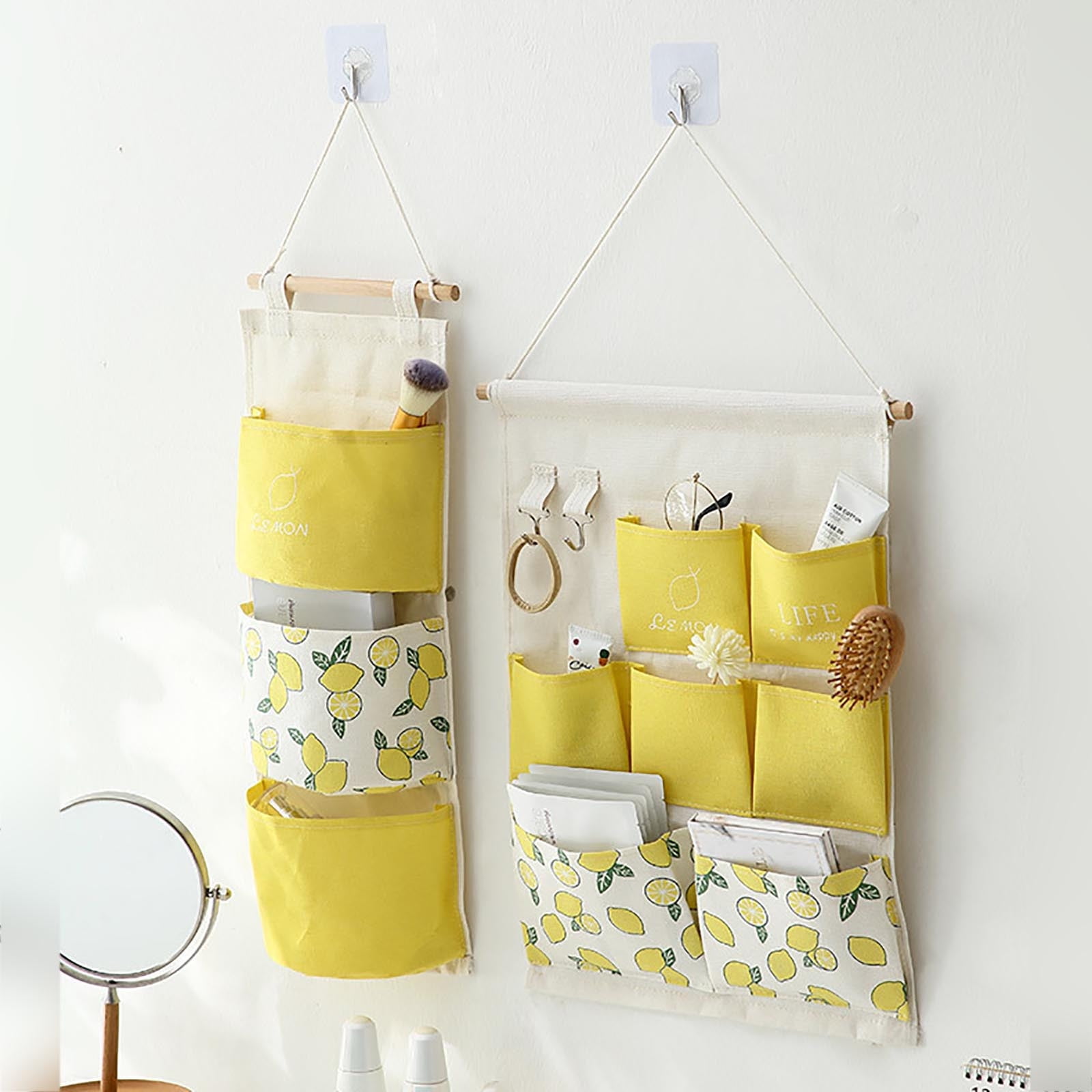 Aursykel Multi Functional Hanging Fabric Storage Bag with Pockets for ...