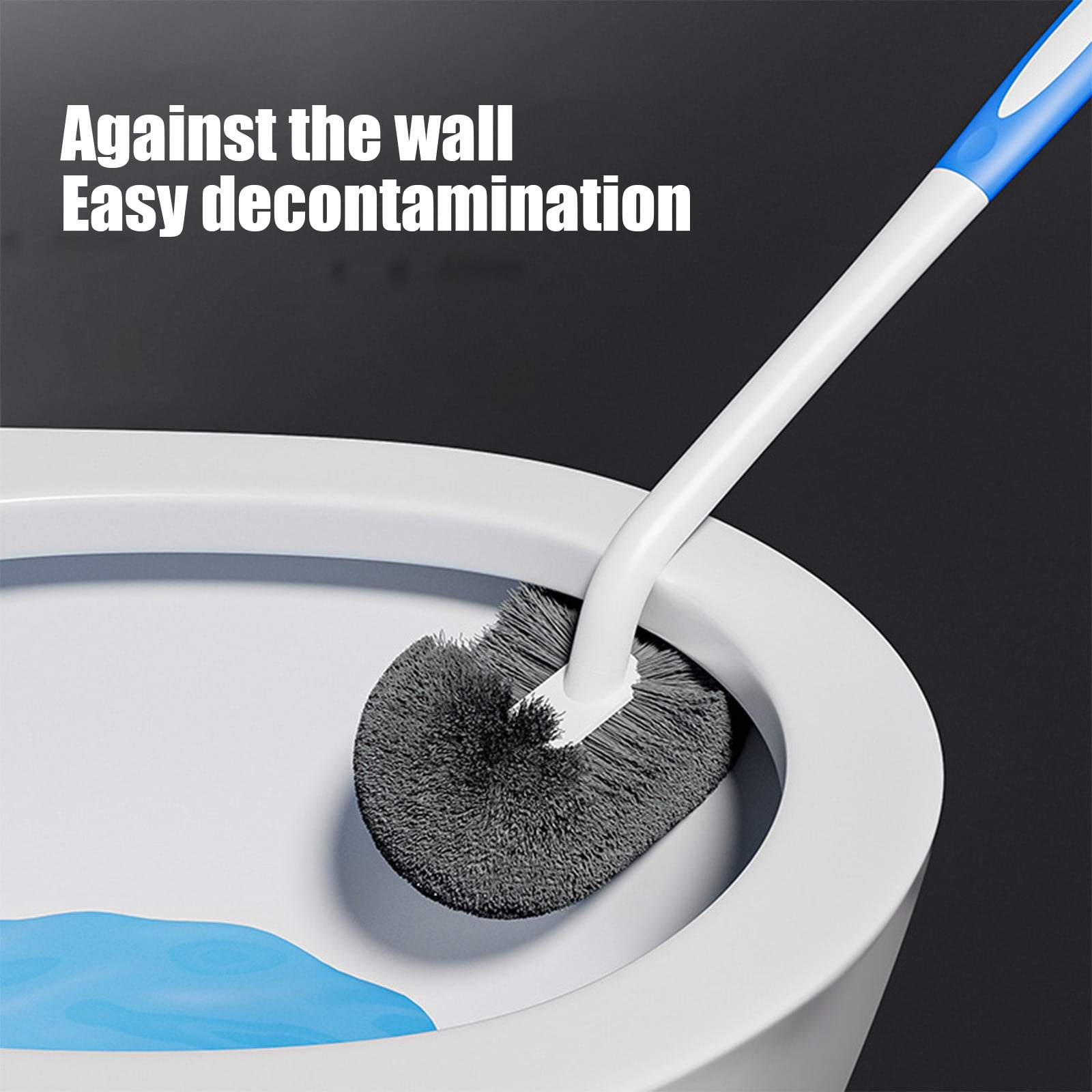 Aursykel Multipurpose Toilet Bowl Brush Set with Flexible Rubber and ...