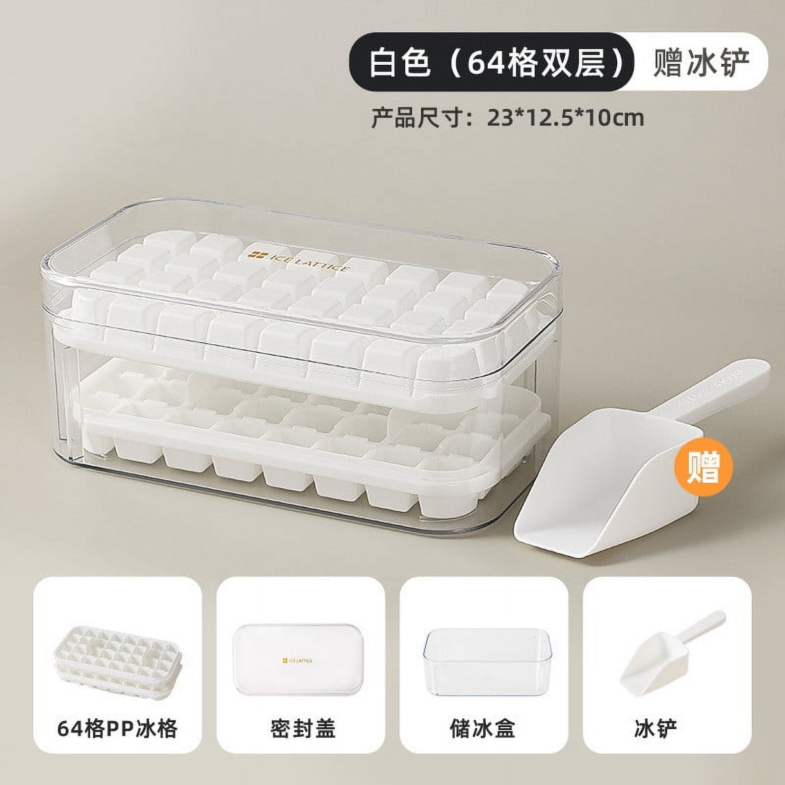 Aursykel New Ice Tray Maker Easy Release One-Handed Ice Molding Box ...