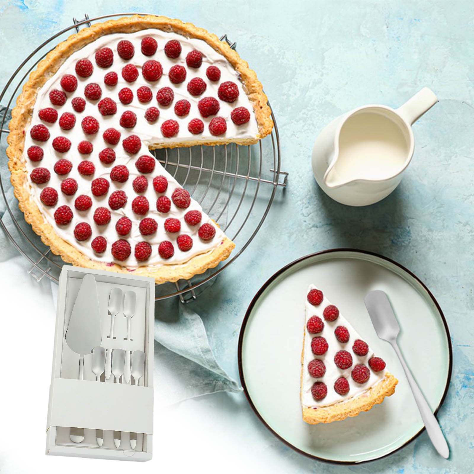 Aursykel Set of 4 Microwave Safe Dividing Tableware Set with Utensils ...