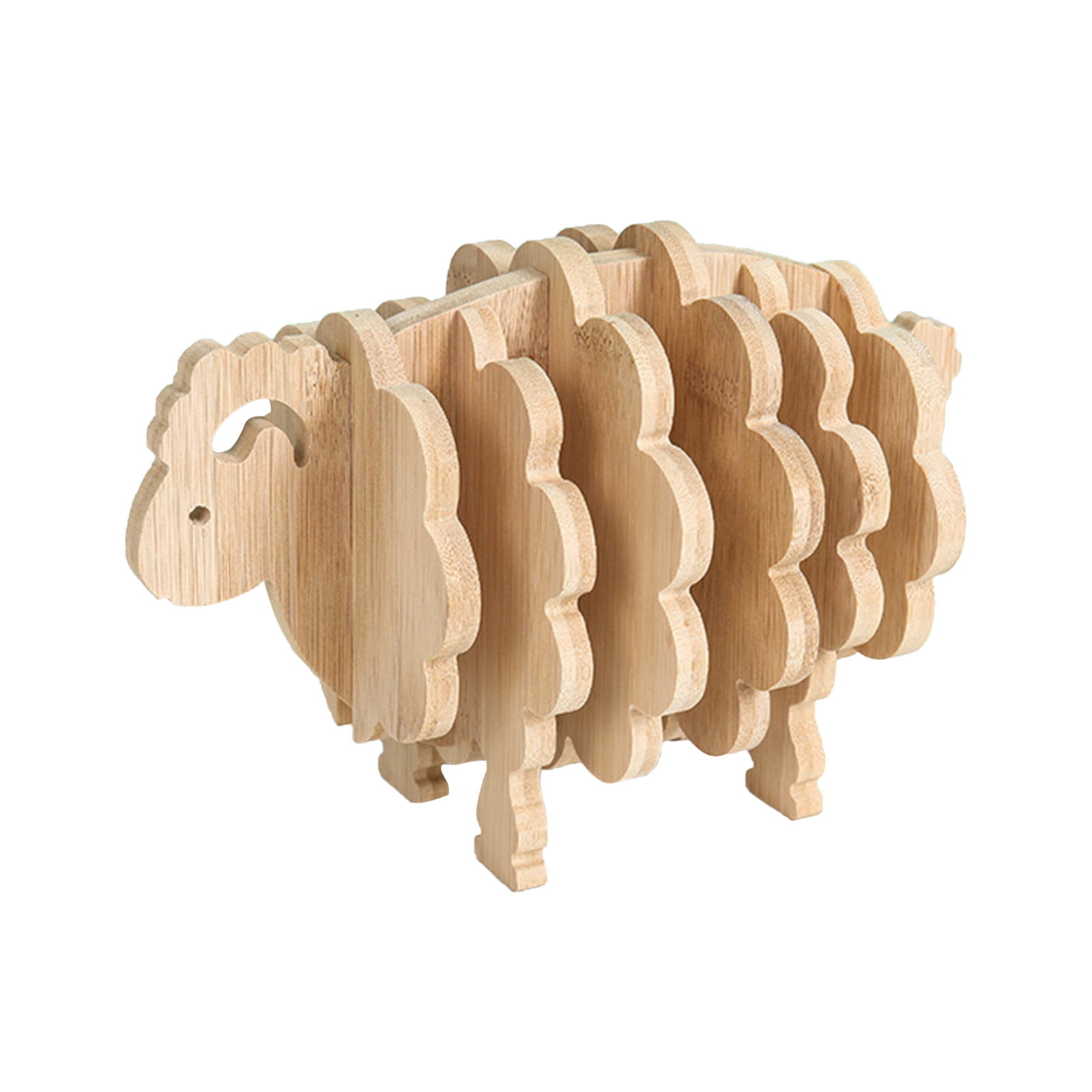 Aursykel Sheep Shaped Table Mat for Drinks Cute Sheep Set for Home ...