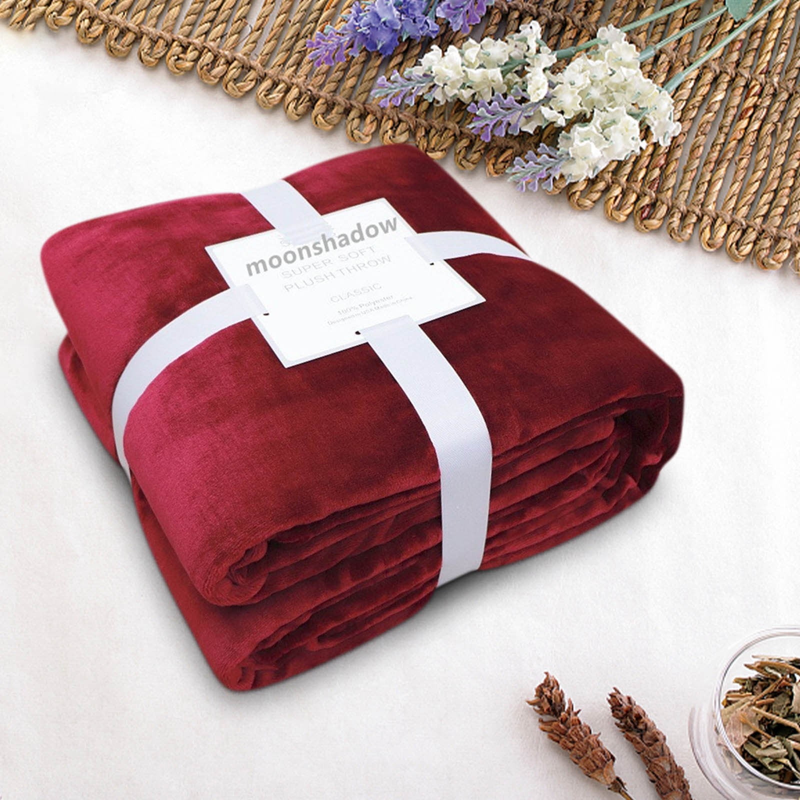 Aursykel Soft Microfiber Coral Velvet Blanket for Home Office Nap ...