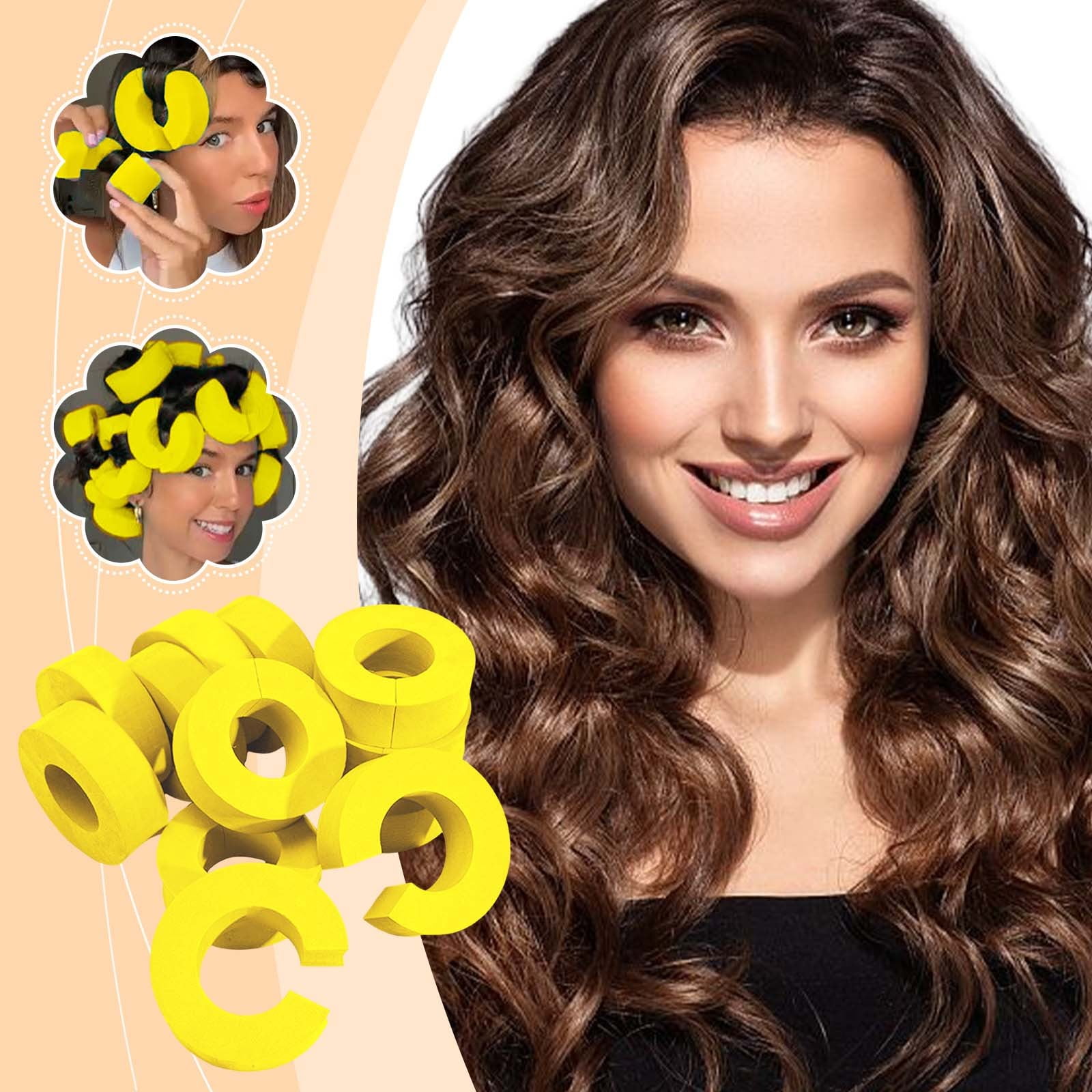 Aursykel Sponge Non Heat Curling Iron for Effortless Overnight Styling ...