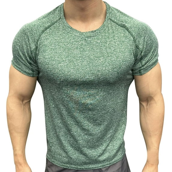 Aursykel Summer Men's Athletic Tee Top Casual Work Quick Dry Tees ...