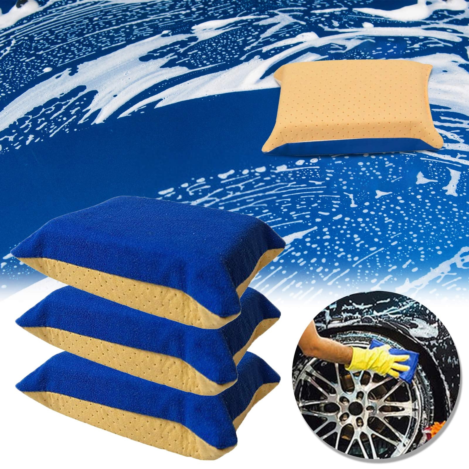 Aursykel Super Absorbent No Scratch Car Window Cleaner Sponge Defogger ...