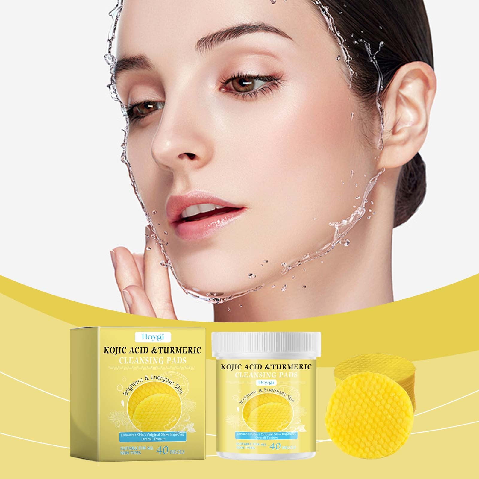 Aursykel Turmeric Infused Lukewarm Cleansing Pads for Sensitive All ...