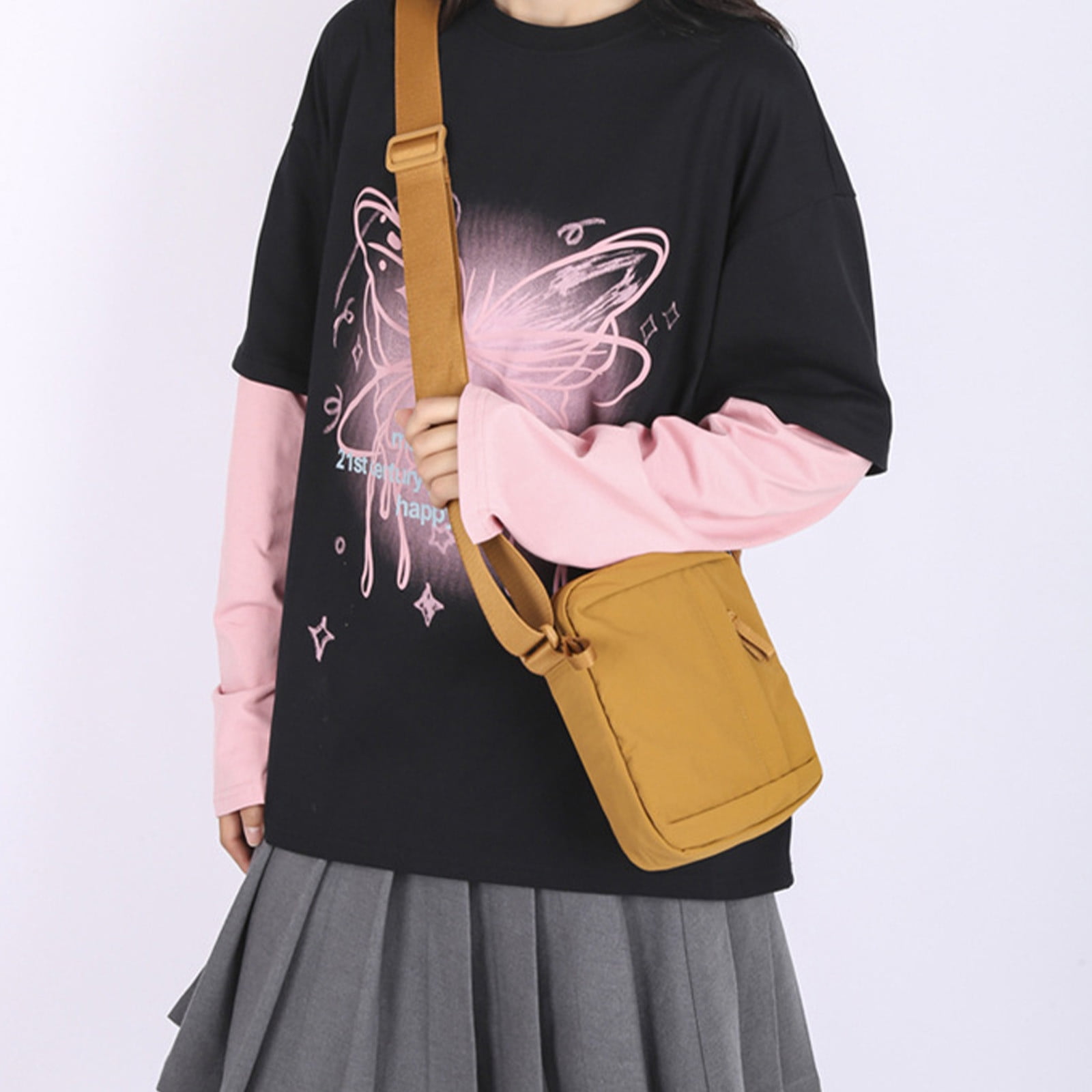 Aursykel Unisex Lightweight Sling Bag with Large Capacity Waterproof Crossbody Backpack for ...