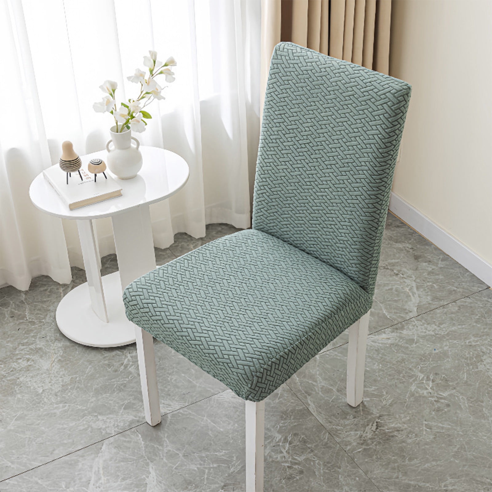 Aursykel Universal Elastic Dining Chair Cover Protector for Dining Room ...