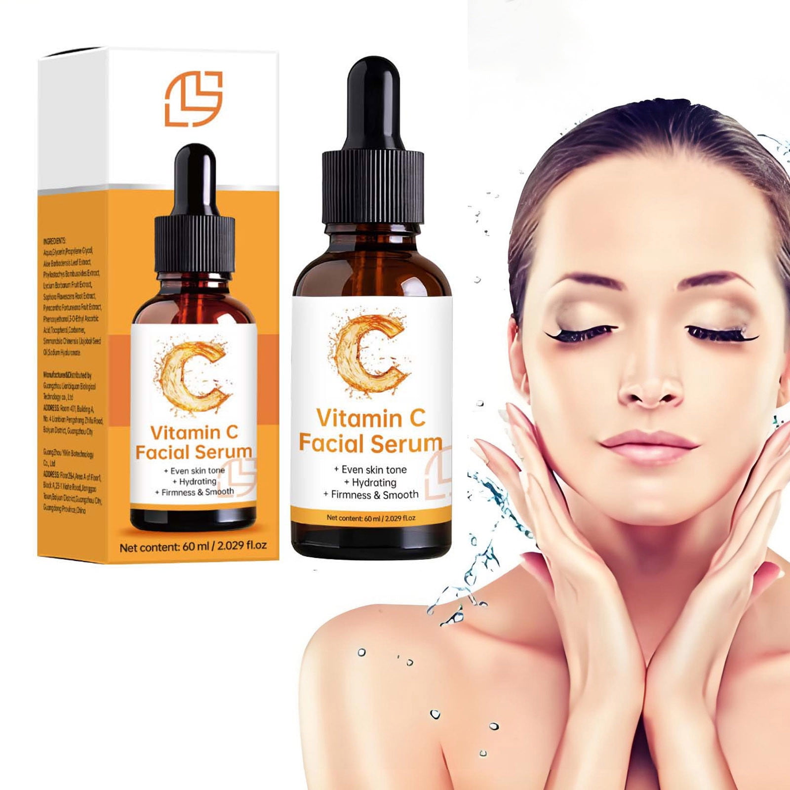Aursykel Vitamin C Liquid Facial Serum 2 Fl oz for Moisturized Skin and ...
