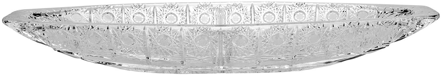 Aurum Crystal AU52138, 14'' Centerpiece Two-Tiered Crystal Plate with ...