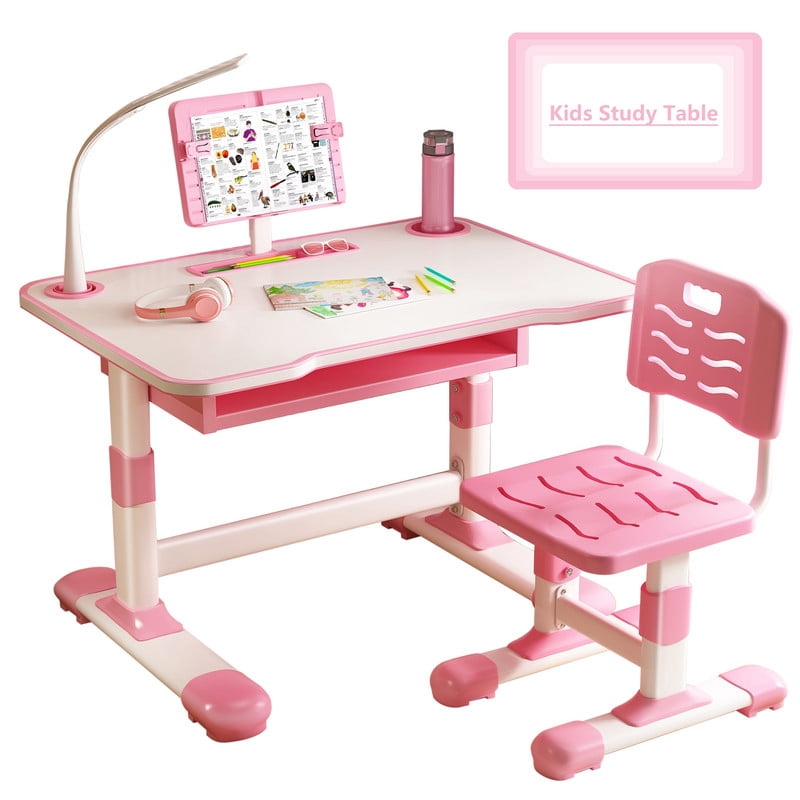 AurumEdge Kids Functional Desk and Chair Set, Ergonomic Height ...