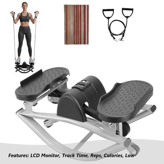 AurumEdge Rock Stepper with Resistance Bands - Low-Shock Lateral ...