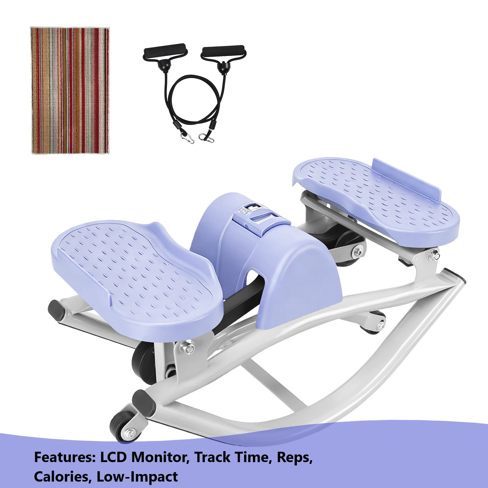 AurumEdge Rock Stepper Side to Side Low Impact Stair Stepper, Side ...