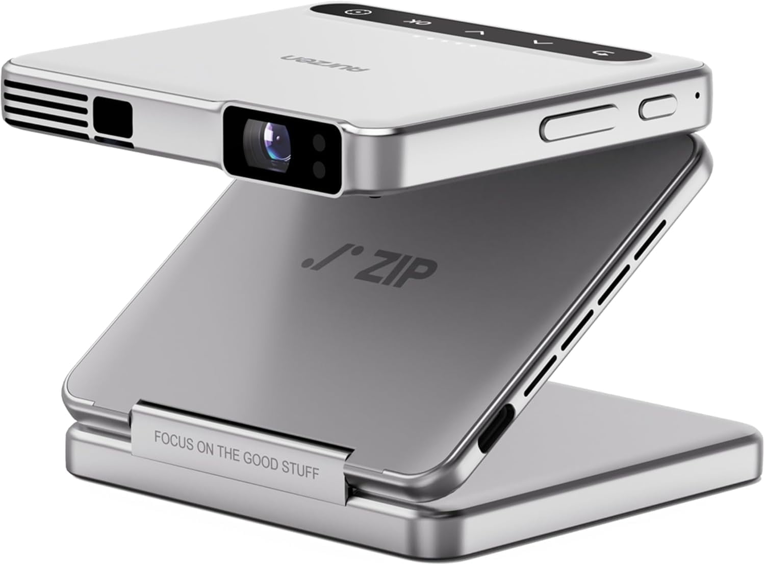 Aurzen ZIP Tri-Fold Portable Mini DLP Projector, Pocket-Sized, Instant ...