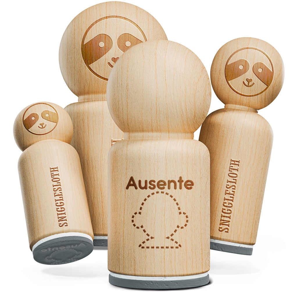 Ausente Absent Spanish Student Teacher Stamp Rubber Stamp for Stamping ...