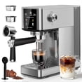 Auseo 20 Bar Coffee Maker with Color Touchscreen, Espresso Machine with ...