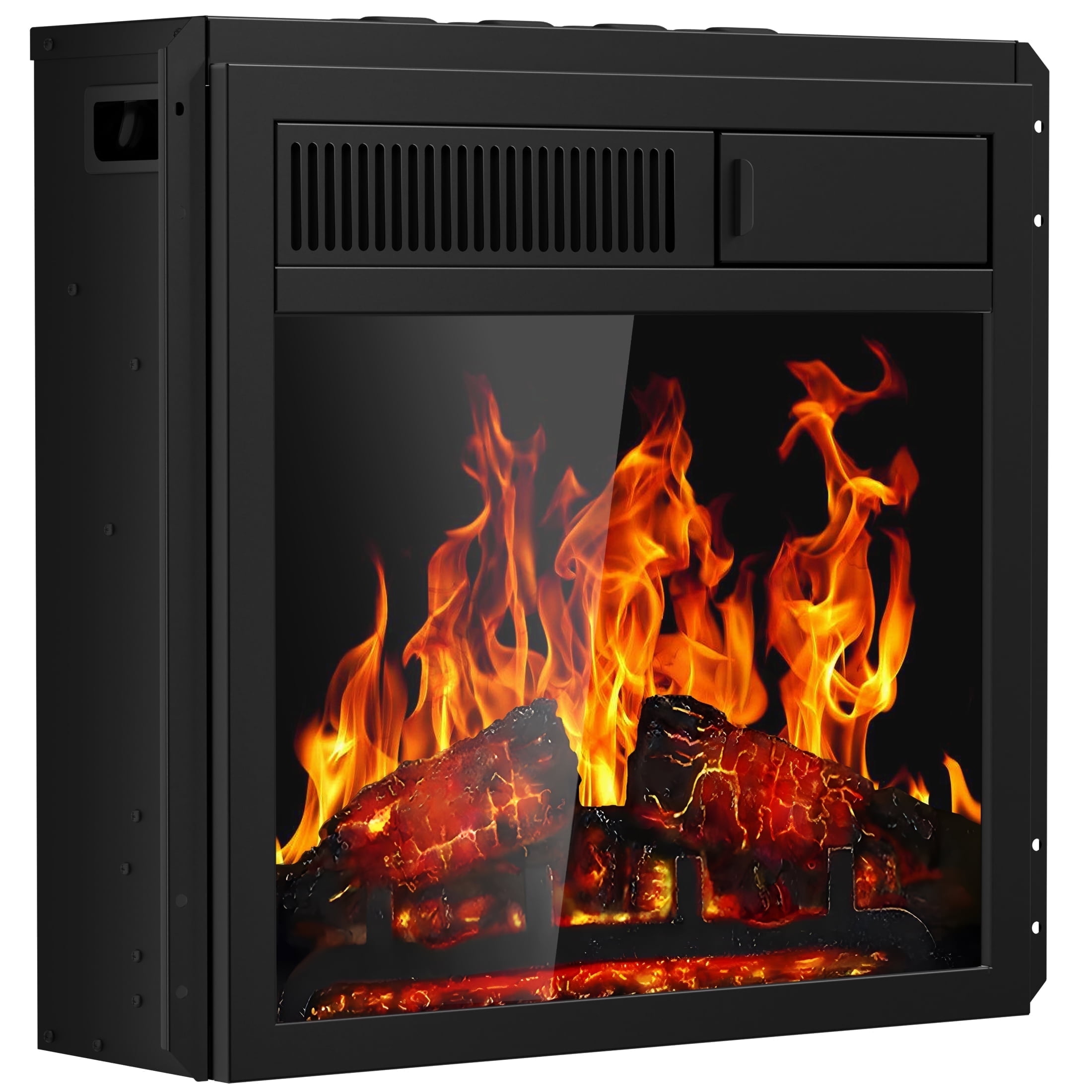"Auseo 18"" Electric Fireplace Insert, 1500W Freestanding Heater, 7 ...