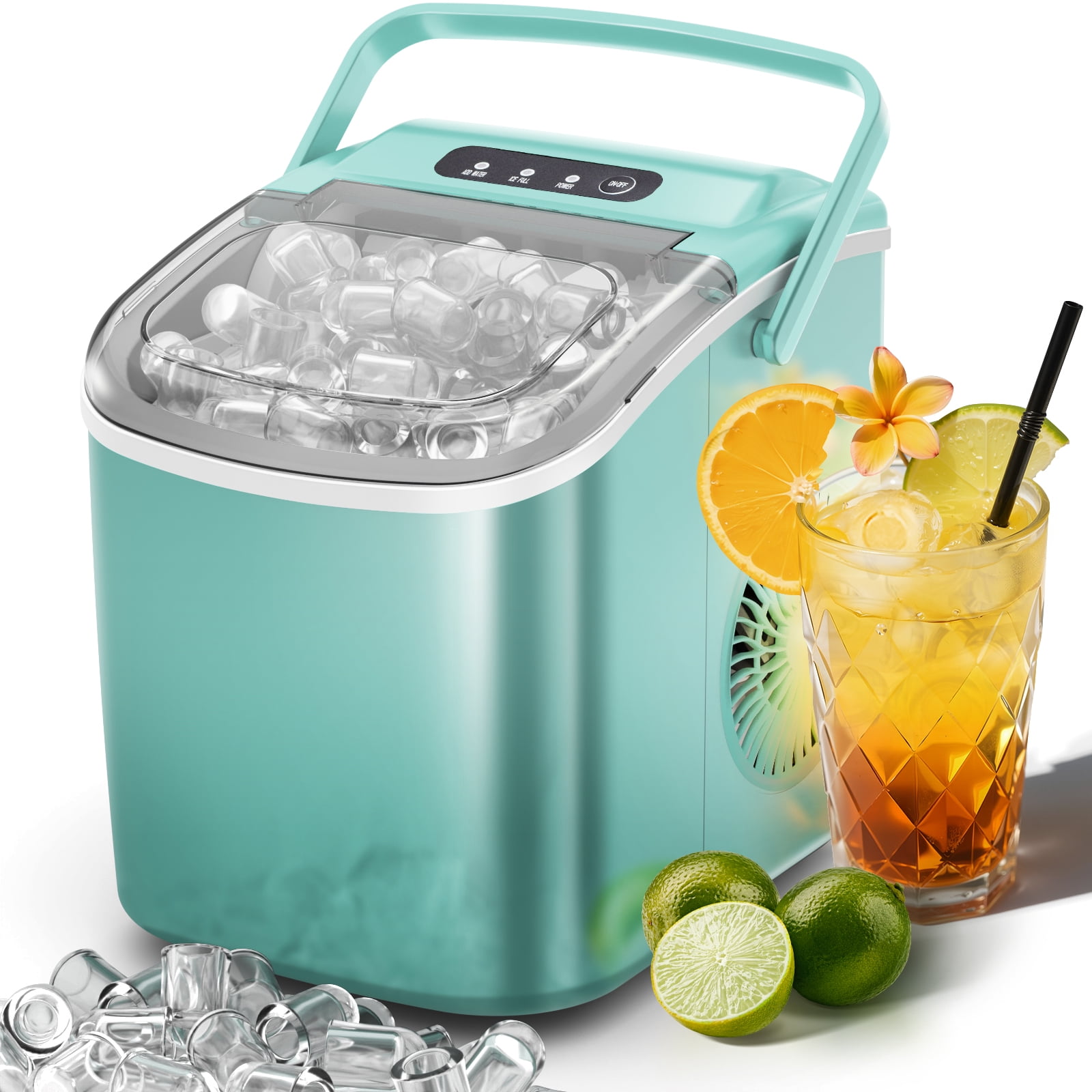 Free Shipping! Auseo 26 lbs/24H Countertop Ice Maker Machine, 9 Bullet ...