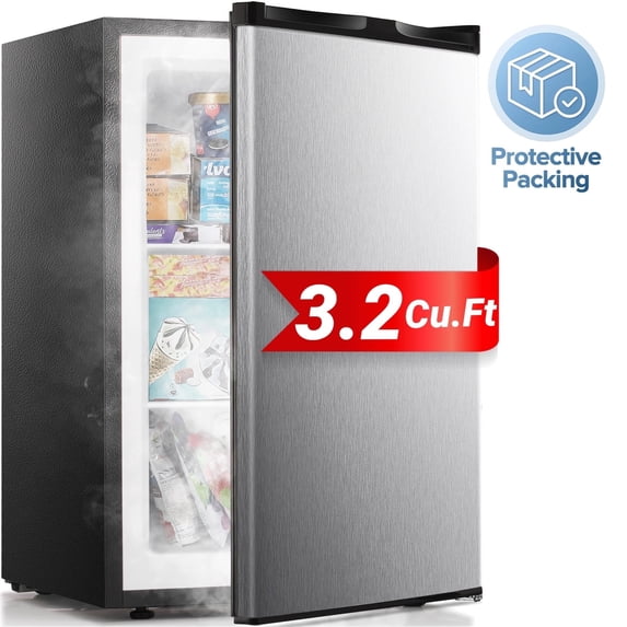 Auseo 3.2 Cubic Feet Energy-Saving Upright Freezer, Compact Space ...