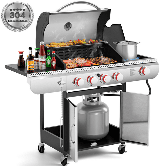 Charbroil® Performance Series™ 5-Burner Gas Grill with Side Burner ...