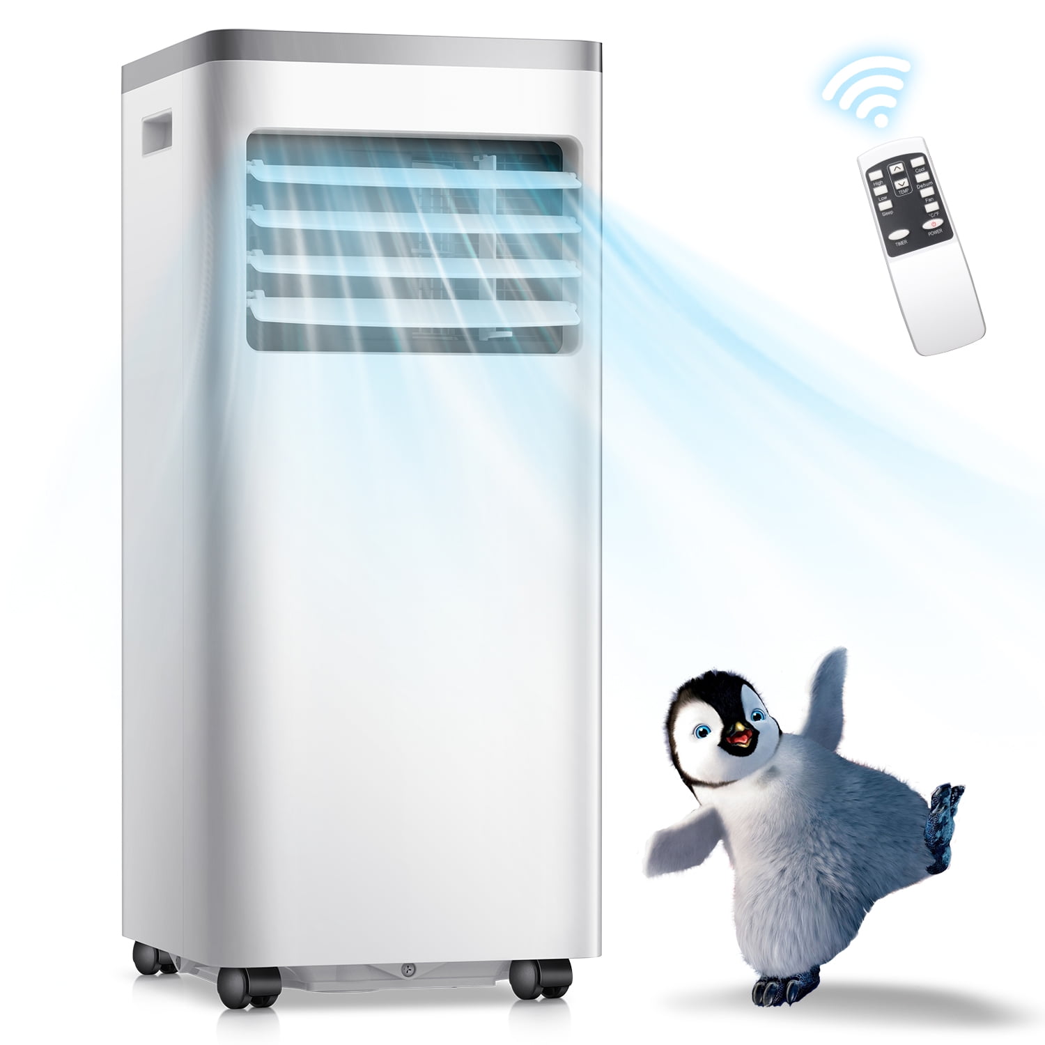 Auseo 6,000BTU(10,000 BTU ASHRAE) Portable Air Conditioner, Cooling ...