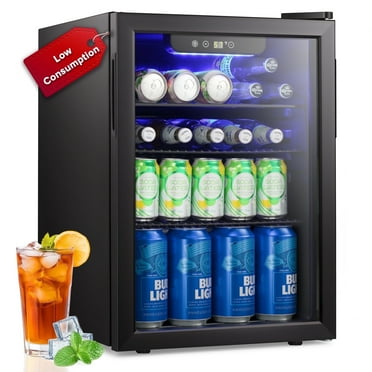 Polar Bear Mini Fridge Cooler, 6.5in. 4-Liter Retro Window Standard ...