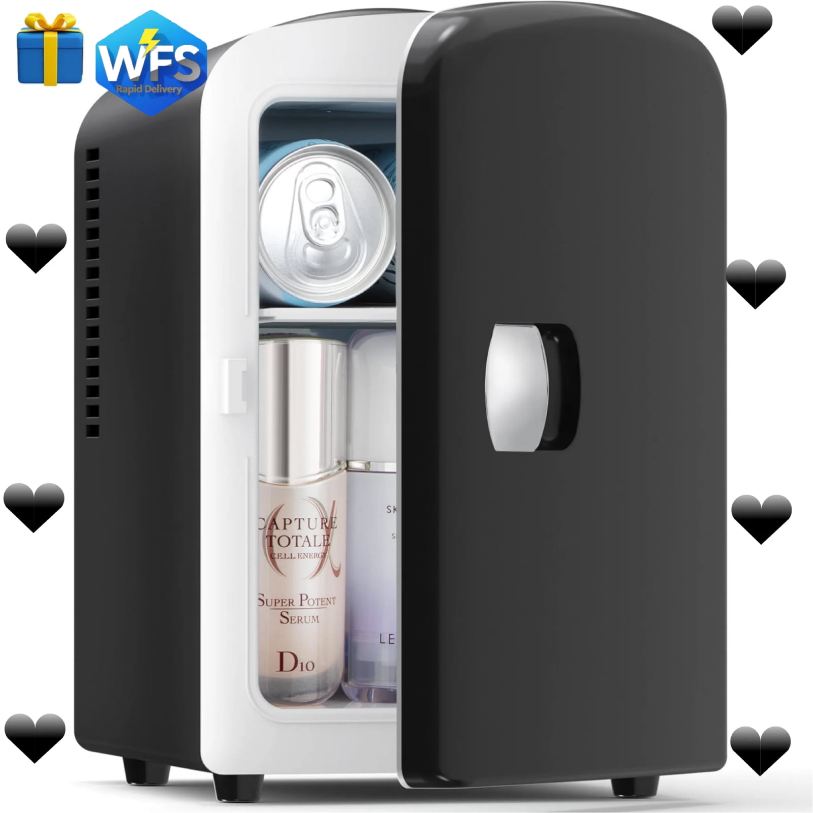 Auseo Mini Refrigerator and Personal Beauty Fridge, Freon-Free & Eco ...