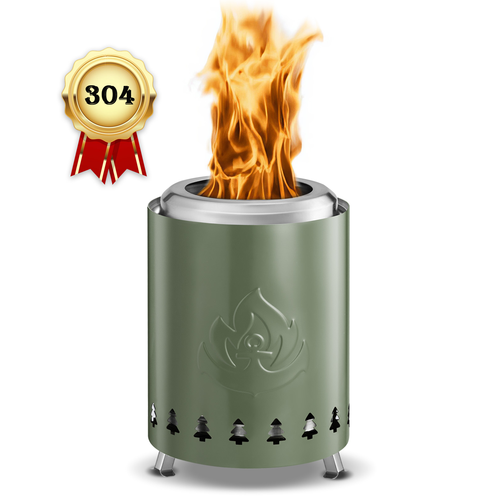 Auseo Tabletop Fire Pit Smokeless Outdoor Mini Fire Compact & Portable ...