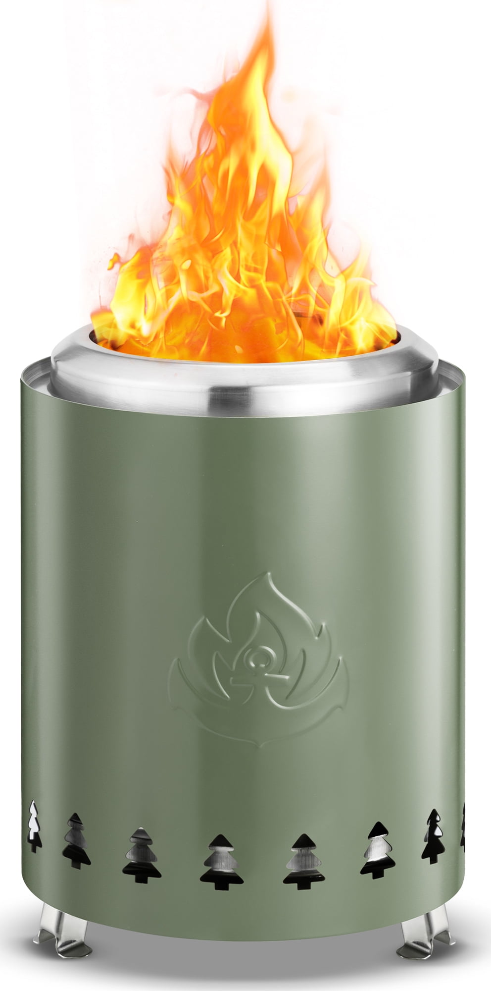 Auseo Tabletop Fire Pit Smokeless Outdoor Mini Fire Compact & Portable ...