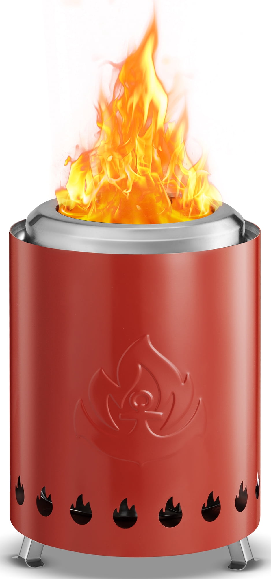 Auseo Tabletop Fire Pit Smokeless Outdoor Mini Fire Compact & Portable ...