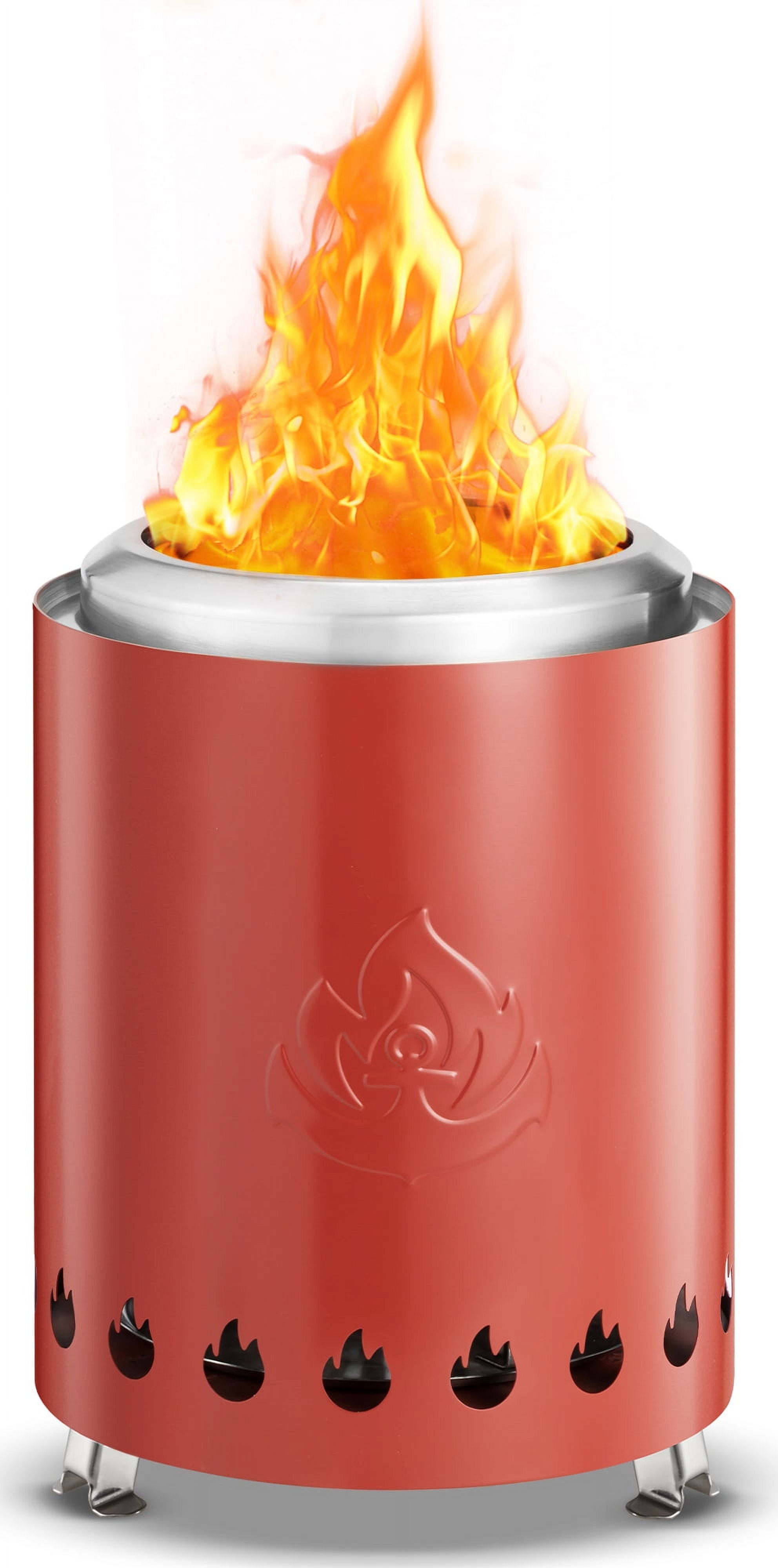 Auseo Tabletop Fire Pit Smokeless Outdoor Mini Fire Compact & Portable ...