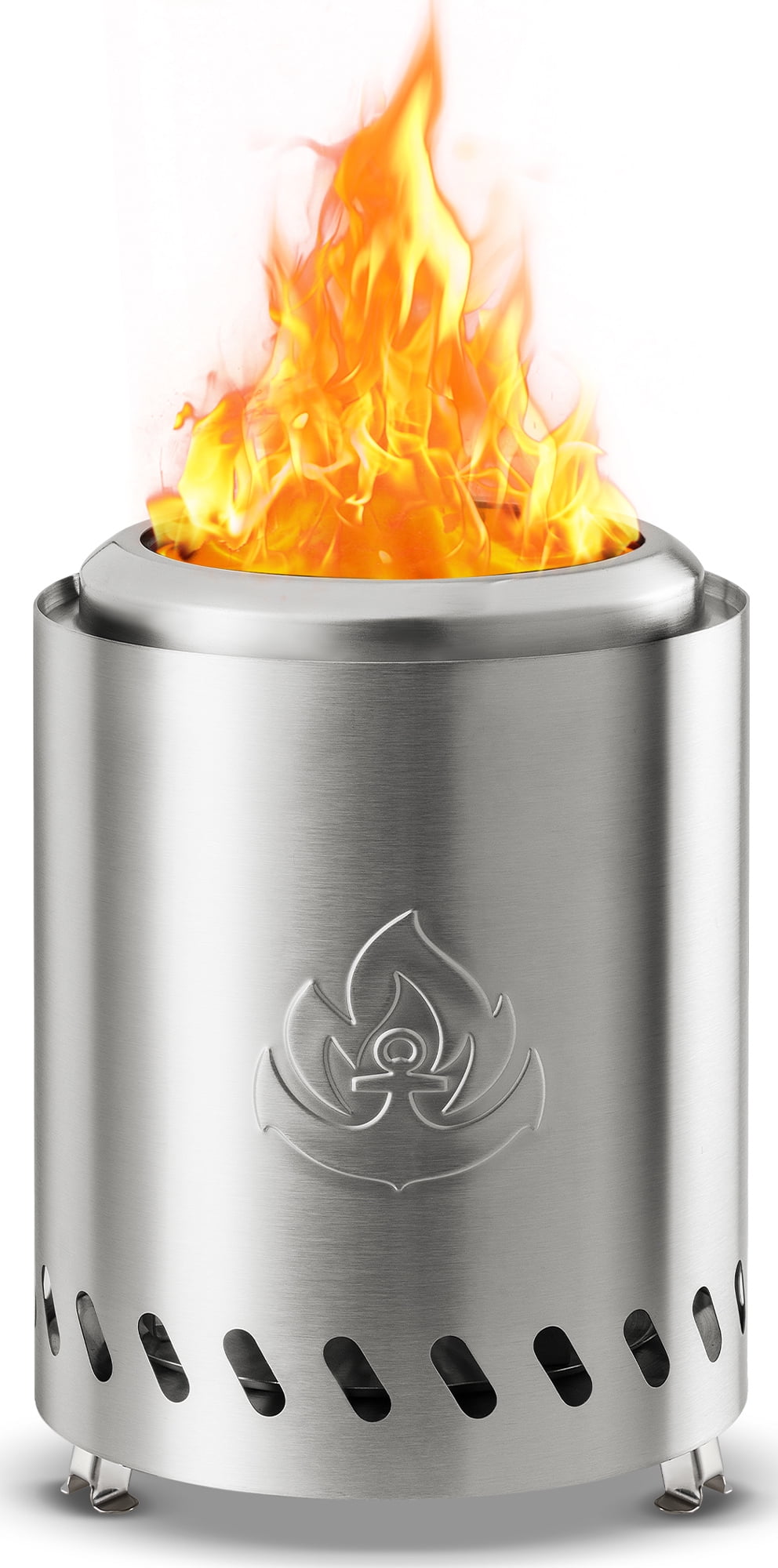 Auseo Tabletop Fire Pit Smokeless Outdoor Mini Fire Compact & Portable ...