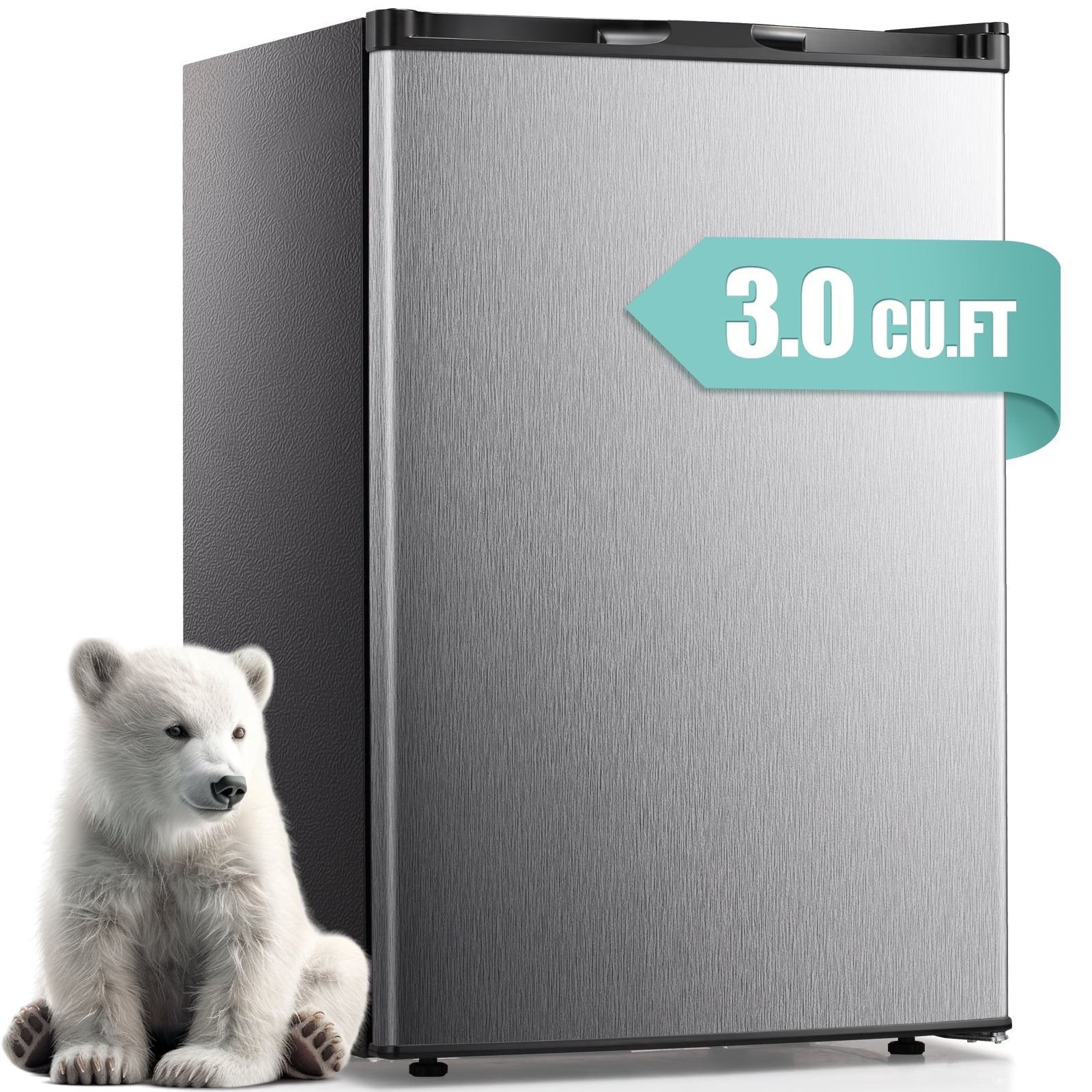 KISSAIR Compact Upright Freezer 3.0 Cu.ft, Small Kitchen Freezer for ...