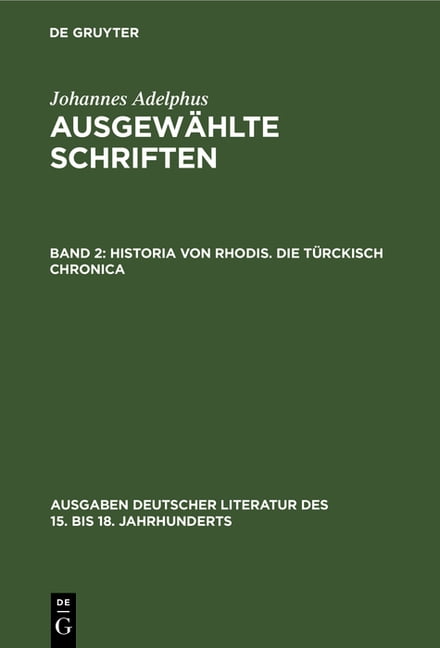 Ausgaben Deutscher Literatur Des 15. Bis 18. Jahrhunderts: Historia von ...